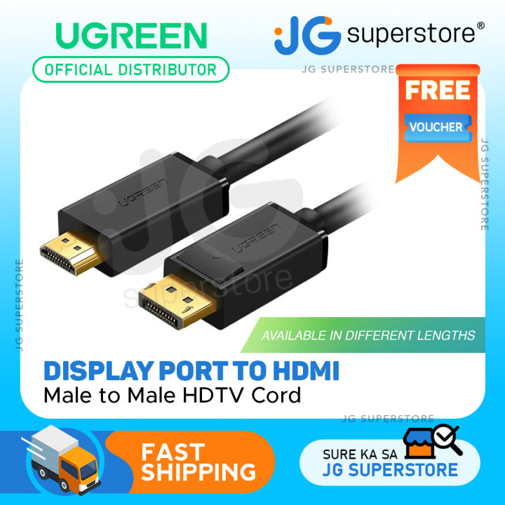 [CLEARANCE] UGREEN 4K DisplayPort Male DP to Male HDMI Cable Full HD ...