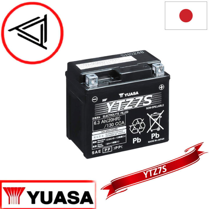 Yuasa Motorcycle Battery Made in Japan YTZ7S | Lazada PH