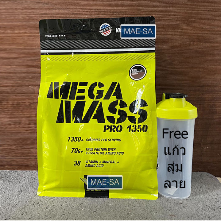 MEGA MASS 6 lb เมก้าแมส 6 ปอนด์ เวย์เพิ่มน้ำหนัก+เพิ่มกล้าม | Lazada.co.th