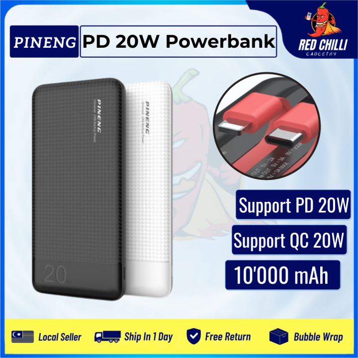 PINENG PN-852 20W PD Powerbank PN852 - 10000mAh, PN-859PD PN859 ...