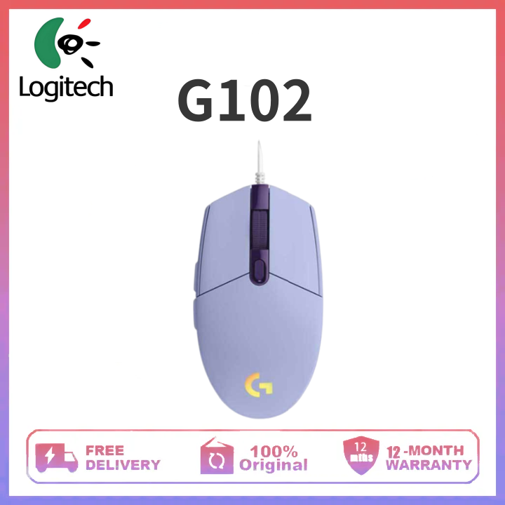 LOGITECH G102 LIGHTSYNC RGB Gaming Mouse Gaming Grade Sensors | Lazada