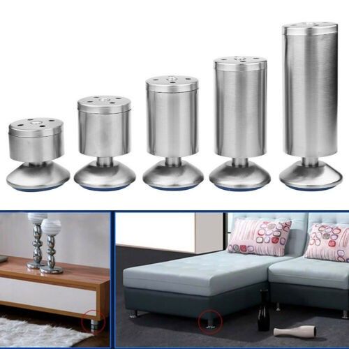 MKR Heavy Duty Aluminium Furniture Leg Adjustable Height Cabinet Leg ...