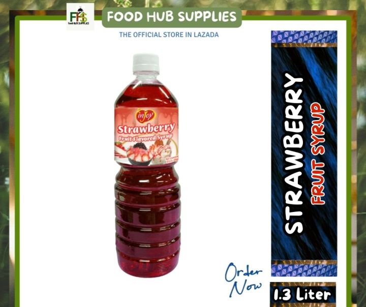 Injoy Fruit Flavored Syrup- Strawberry 1.3kg | Lazada PH