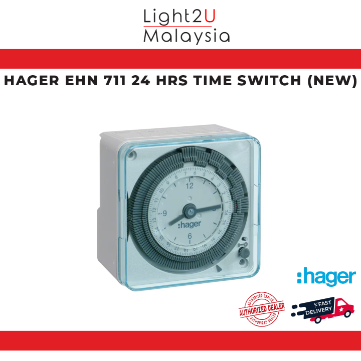 Hager EHN711 / EH711 16A 24hrs Time Switch | Lazada