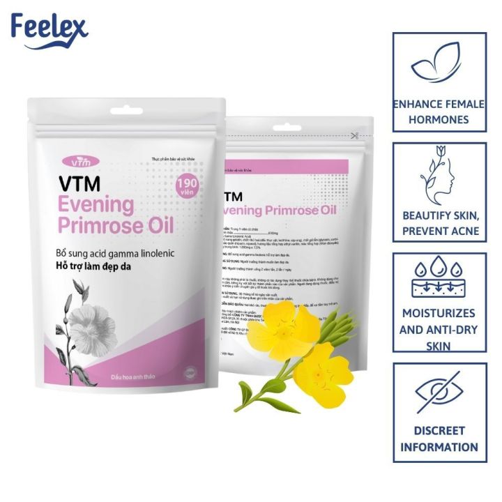 VTM Evening Primrose Oil balances estrogen and hormones for beautiful ...