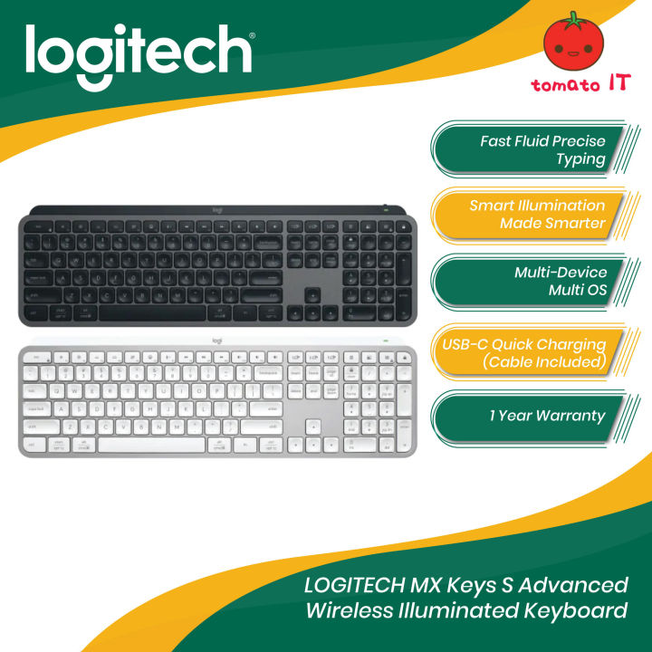 LOGITECH MX Keys S Advanced Wireless Illuminated Keyboard | Lazada
