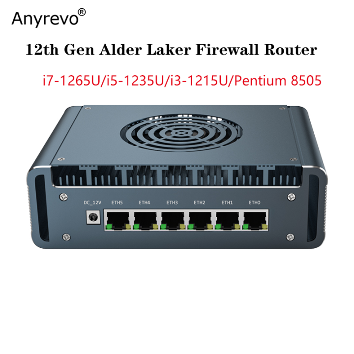 Fan Mini PC Alder Lake 12th Intel Core i7-1265U i5-1245U Pentium Gold ...