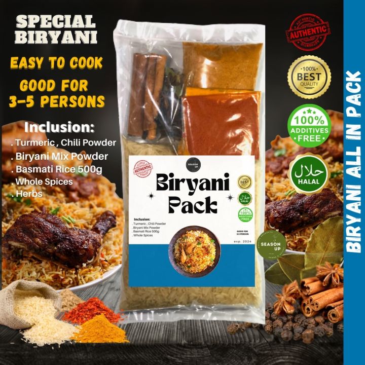 Biryani Pack (for 3-5 pax ) Spices 500g Basmati Rice | Lazada PH