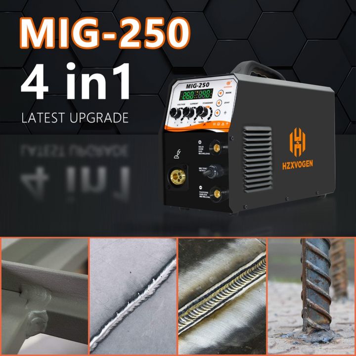 HIT 250AMP Aluminum Welder MIG250DP 5 IN 1 Welding Machine MIG Gas ...