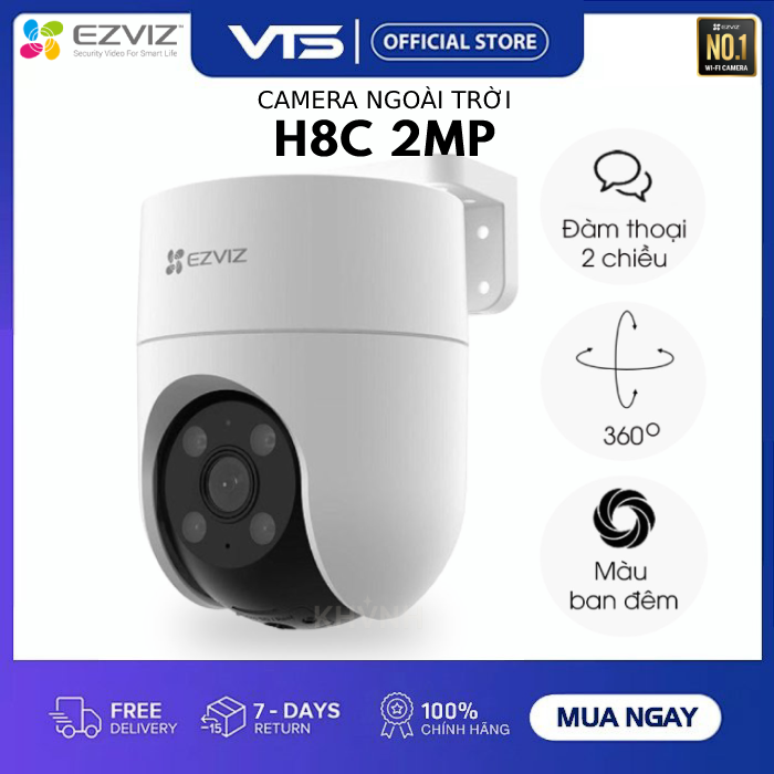 [FREESHIP] Camera WIFI EZVIZ H8C 2MP, Full HD 1080P, Xoay 360 Độ, Trò ...