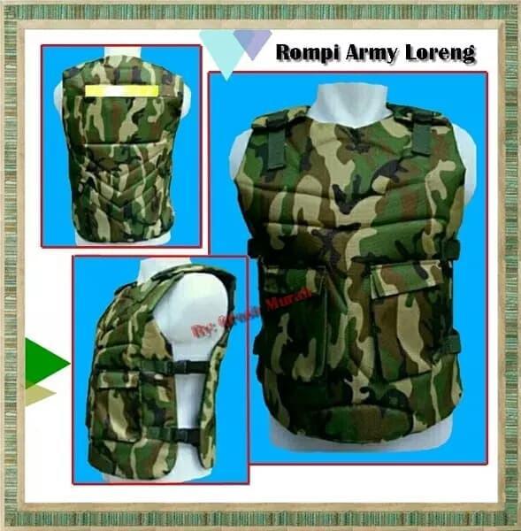Rompi Motor Army Edisi Loreng | Body Protector Anti Angin | Lazada ...