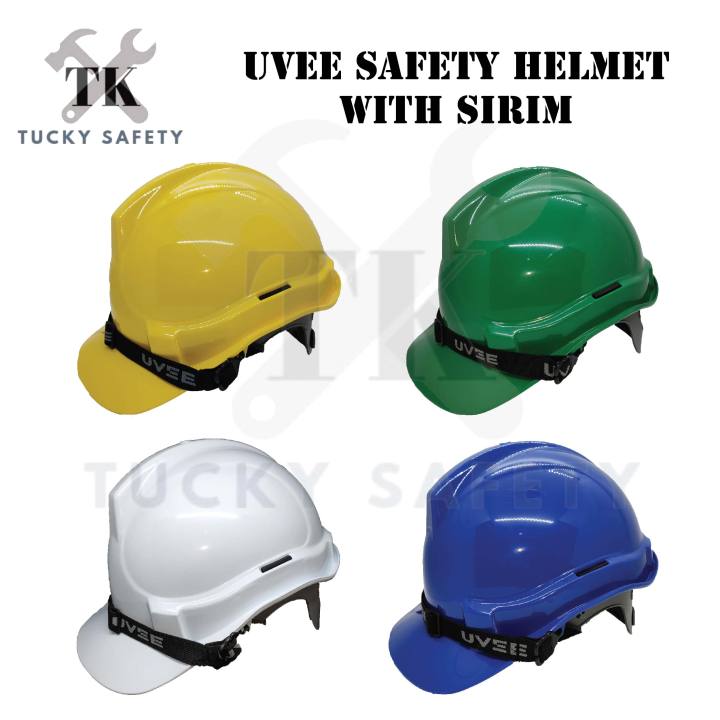 UVEE INDUSTRIAL SAFETY HELMET WITH SIRIM SLIDE LOCK ADJUSTABLE 430536 ...