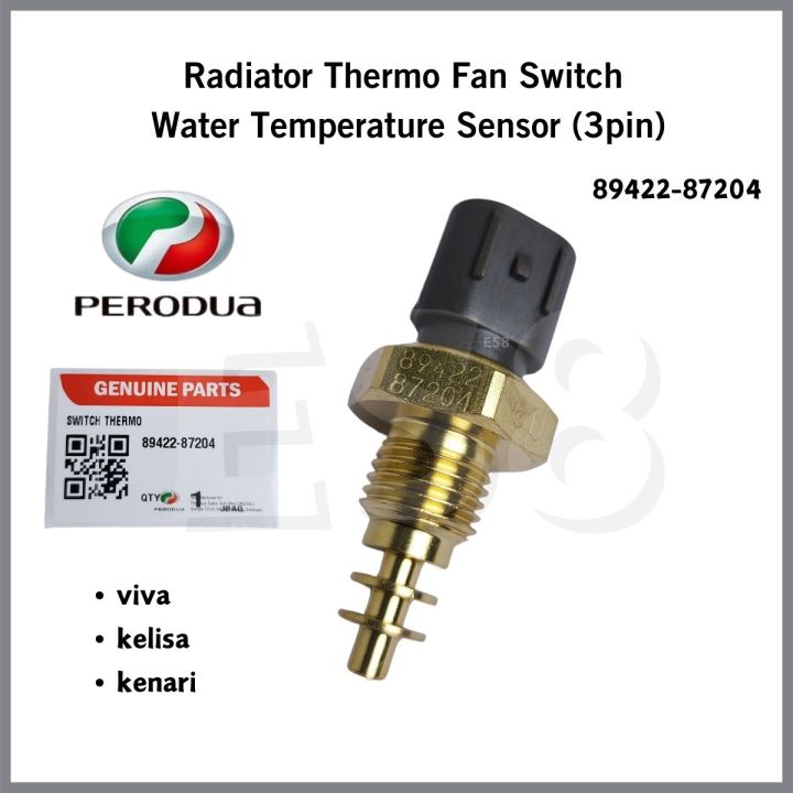 Perodua Radiator Thermo Fan Switch Water Temperature Sensor (3pin ...