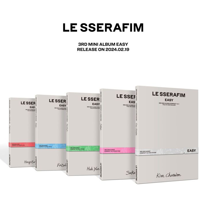 LE SSERAFIM 3rd Mini Album EASY COMPACT Ver. | Lazada