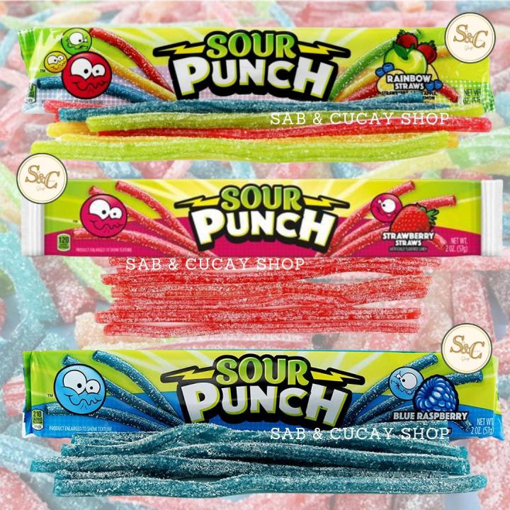Sour Punch Rainbow / Strawberry / Blue Raspberry Chewy Candy | Lazada PH