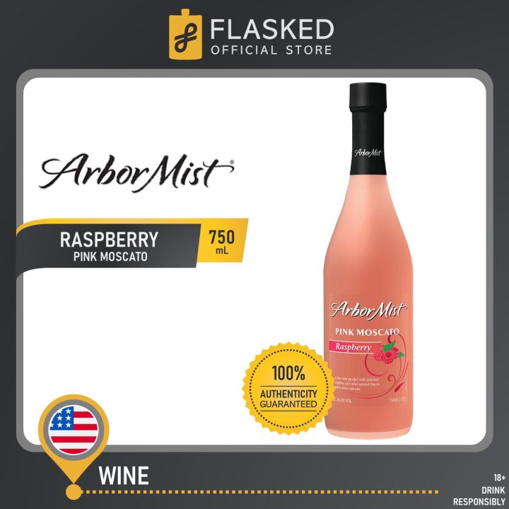 Arbor Mist Raspberry Pink Moscato Wine 750mL | Lazada PH