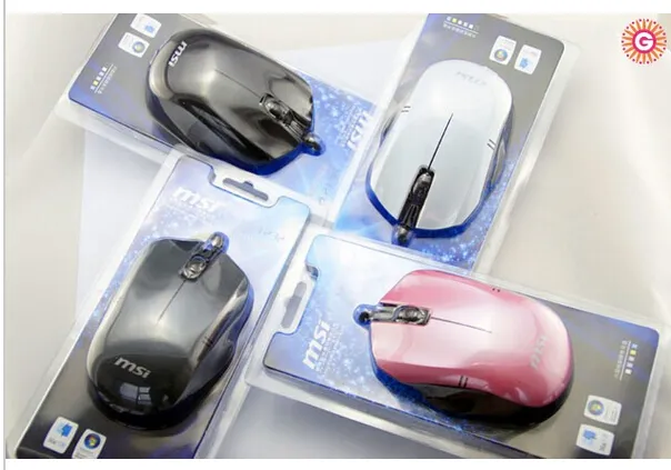MSI)M1232 Blue Shadow Technology USB wired mouse can be used for glass ...