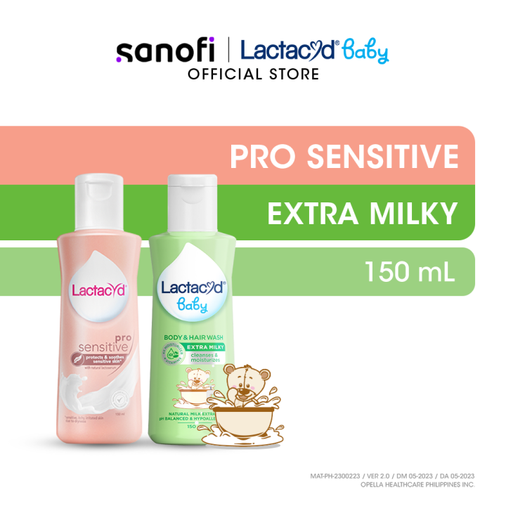 Baby & Me (Lactacyd Pro Sensitive 150ml + Extra Milky 150ml) | Lazada PH