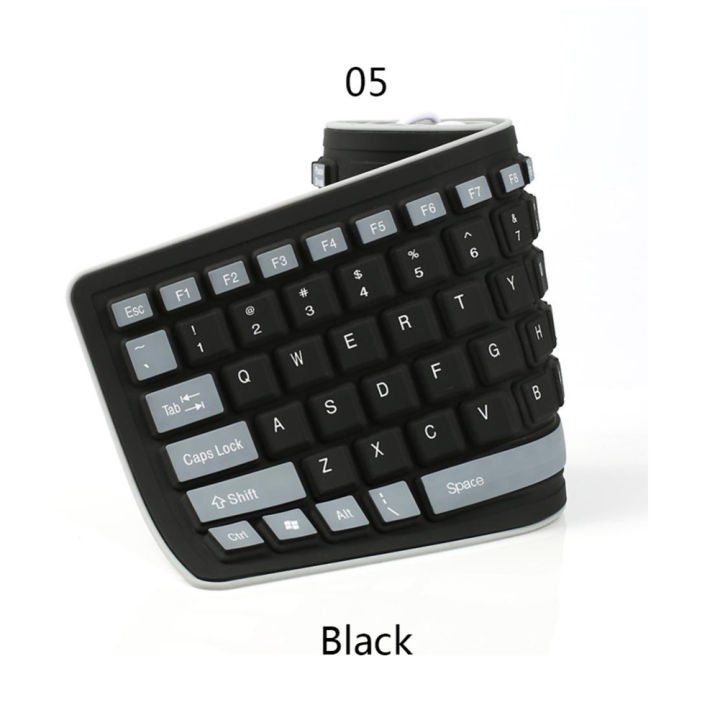 Portable Silent Foldable Silicone Keyboard Usb Flexible Soft Waterproof ...