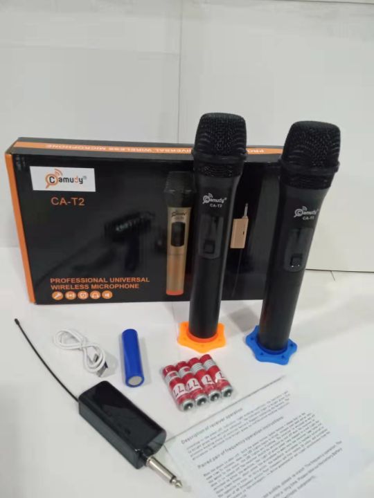 Universal Wireless Microphone CA-T2 Professional Two pcs Microphone ...