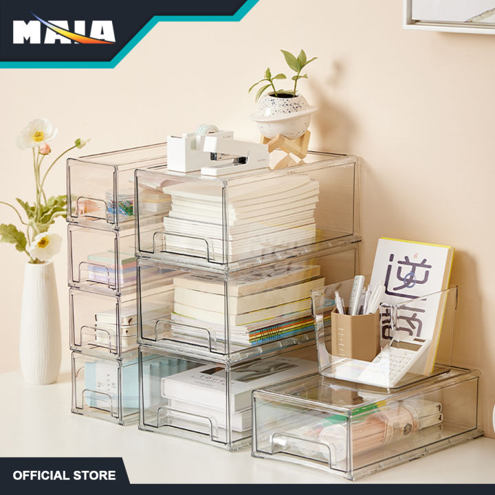 Maia Simple Drawer Storage Box Desktop Overlay Cosmetics Sundries