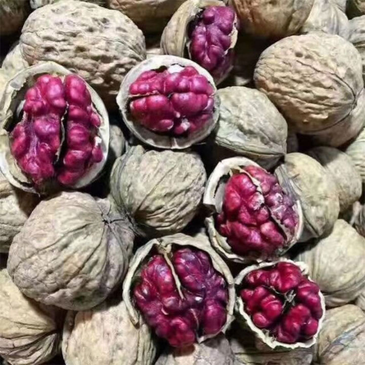 New goods Yunnan wild red walnut red skin thin shell red rice walnut ...