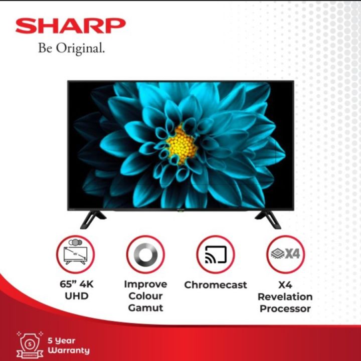 Sharp Smart TV Android TV 65 inch 4K UHD 4T-C65DK1X C65DK1X | Lazada Indonesia