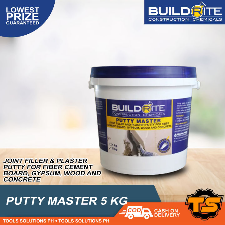 BUILDRITE PUTTY MASTER Joint Filler & Plaster Putty 5KG | Lazada PH