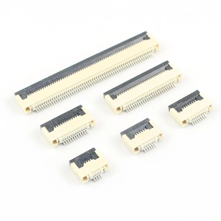 10pcs FPC FFC 0.5mm Pitch Cable Connector Flip Flat Bottom Contact 4P 8P 10P 12P 16P 20P 24P 30P ...