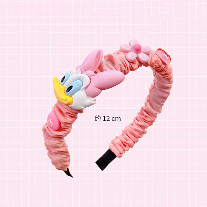 Cartoon Princess Children's Hair Bands Korean Style Fabric Pleated ...
