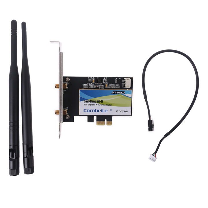 Pcie Card Wi-Fi Adapter Bluetooth-tương thích băng tần kép các mạng ...