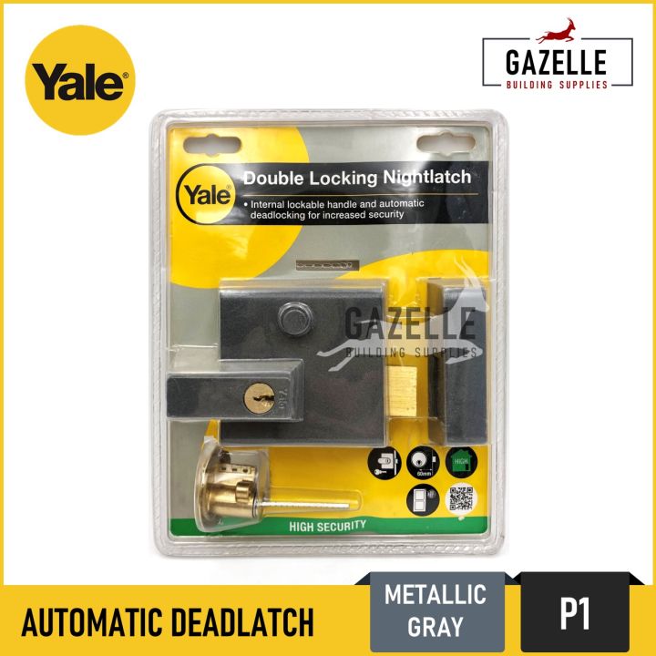 Yale Automatic Gate Lock Deadlatch Latch Double Locking Night Latch ...