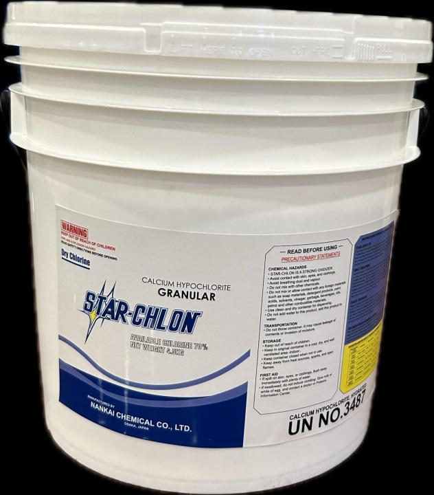 STAR-CHLON 70G - CALCIUM HYPOCHLORITE GRANULAR 4.5KGS | Lazada Singapore