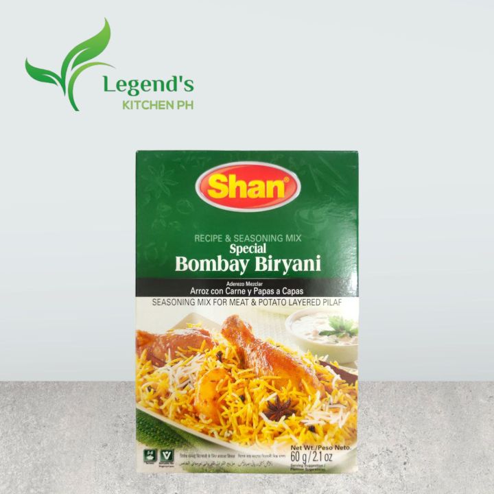 Shan Bombay Biryani Masala| Seasoning Mix for Meat & Potato Pilaf (50g ...