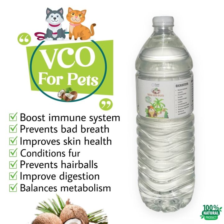 VCO for Pets 1 Liter Virgin Coconut Oil for Dogs Cats 1L | Lazada PH