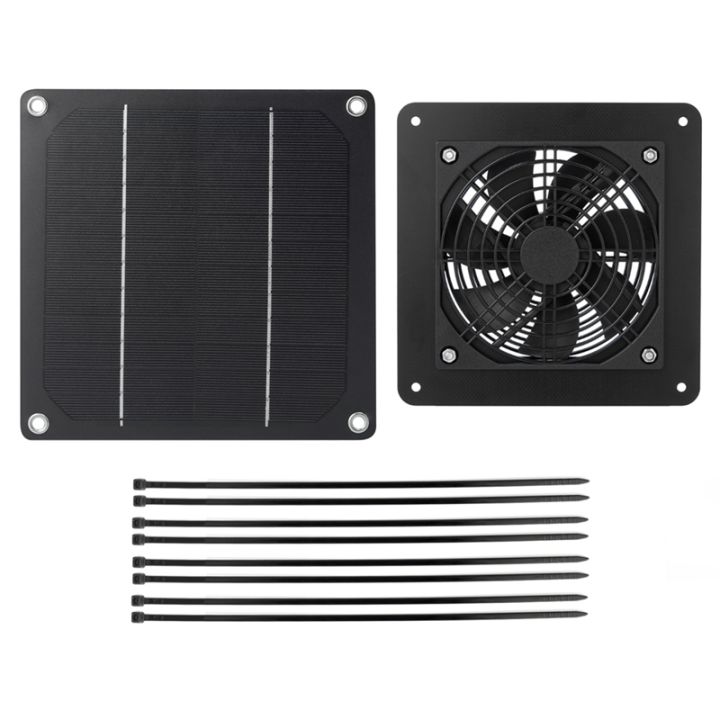 1Set Solar Panel Fan Kit 5W Mini Solar Panel Exhaust Fan Weatherproof ...