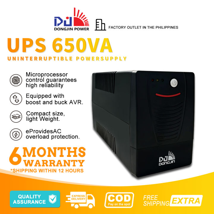DONGJIN POWER UPS 650VA/1000VA/2000VA with built in AVR Uninterrupted ...