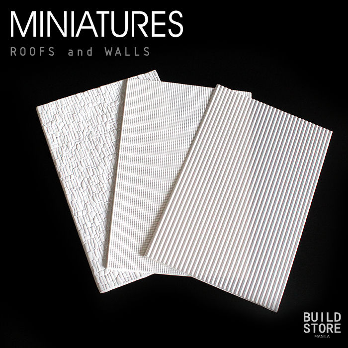 1/25 1/100 SCALE Miniature Roofs and Walls for Miniatures, Architecture ...