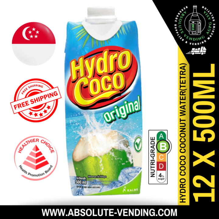 HYDROCOCO Coconut Water 500ML X 12 (TETRA) | Lazada Singapore