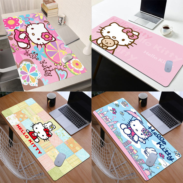 Kawaii Hello Kitty Mouse Pad Gamer Gaming Laptops Computer Accessories ...
