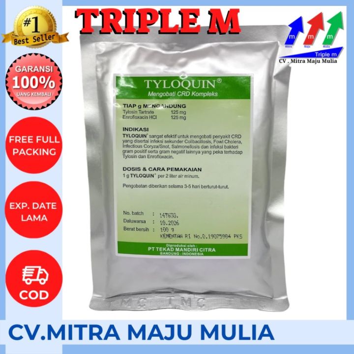 Tyloquin 100 gram CRD Kompleks TRIPLE M - Obat Saluran Pernafasan ...