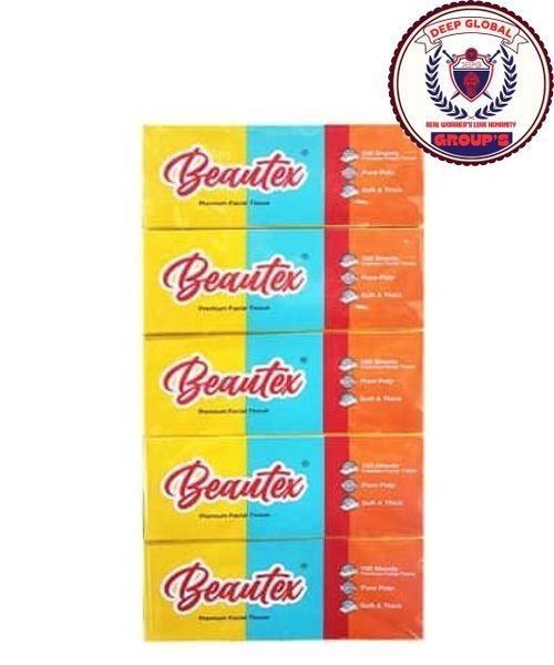 Beautex 3ply Pure Pulp Tissues Box 5×100 S 500g | Lazada Singapore