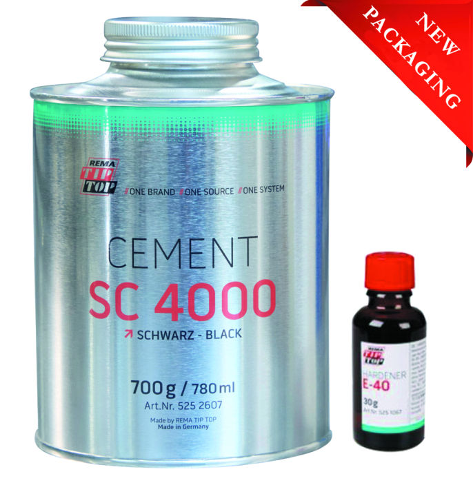 Rema Tip Top Cement SC4000, Black 700g w/ Hardener E40, 30g - SET ...