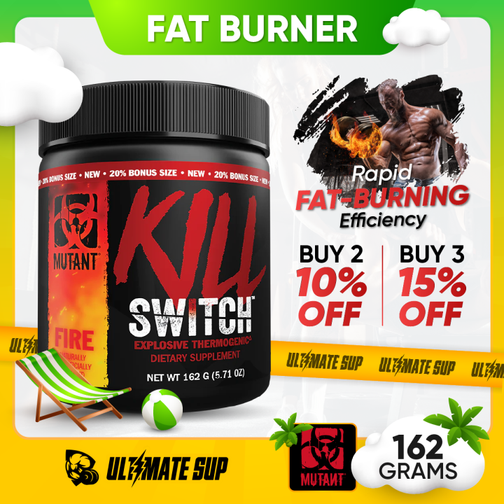 Mutant KILL SWITCH Thermo, Explosive Thermogenic, Fat Burner, Fasted ...
