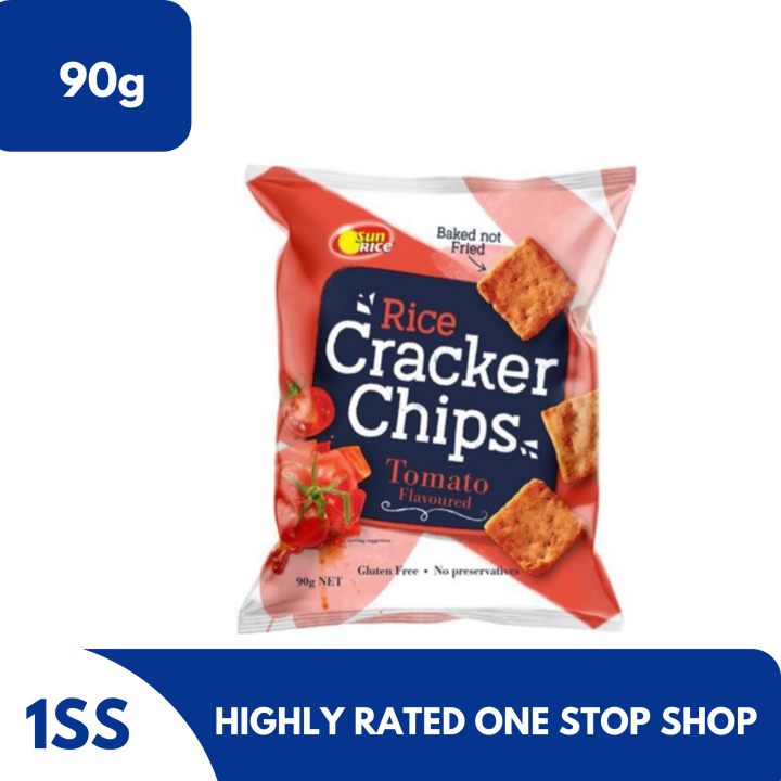 Sun Rice, Rice Cracker Chips Tomato, 90g | Lazada PH