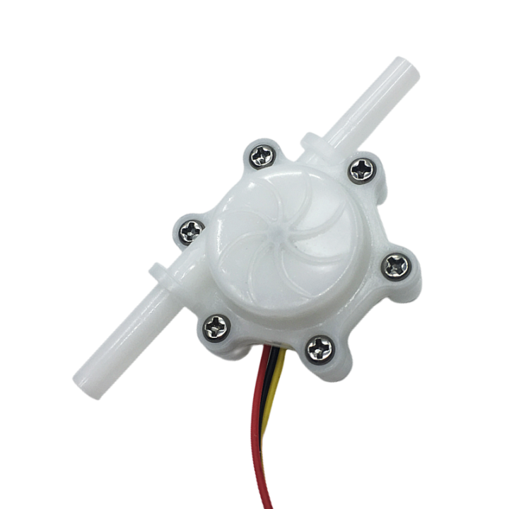 6mm Quick Fit Plastic Turbine Hall Water Flow Sensor Meter Npn Pulse ...