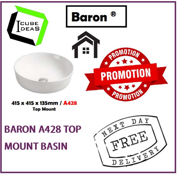 Baron A428 TOP MOUNT BASIN / FREE EXPRESS DELIVERY | Lazada Singapore