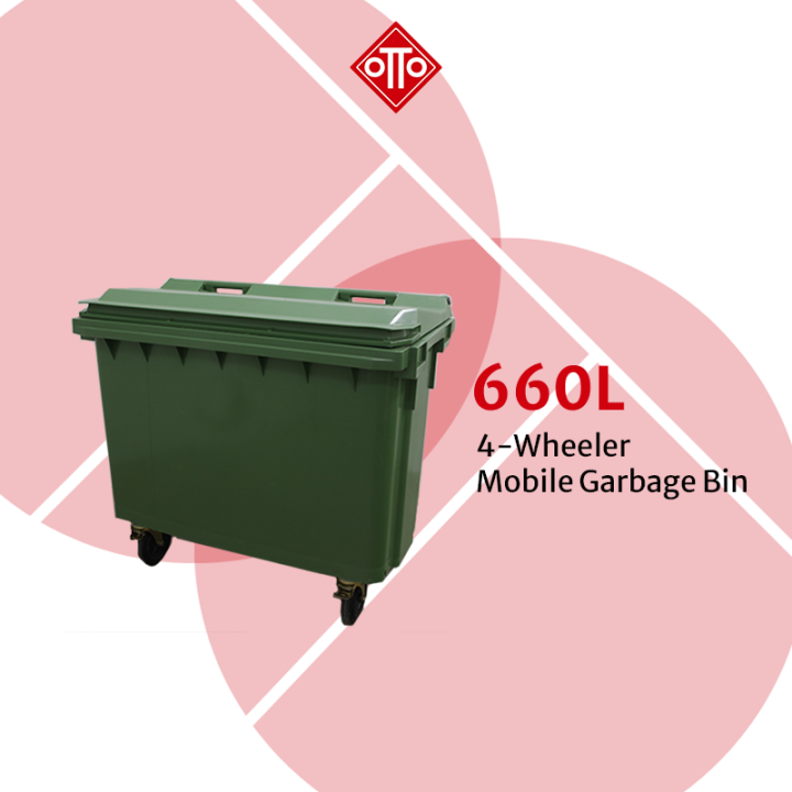 660L OTTO MGB 4-wheeler Garbage Waste Bin/ Trash Bin/Trash Can/Dustbin ...