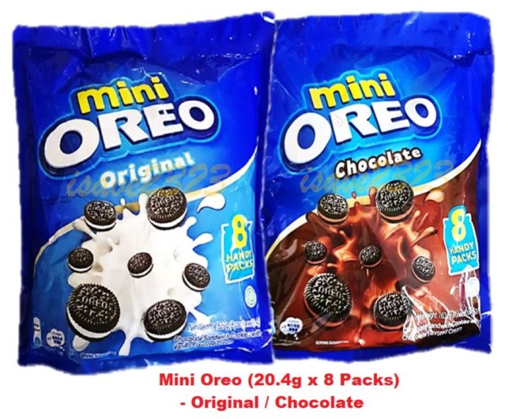 Mini Oreo (20.4g x 8 Packs) - Original / Chocolate | Lazada