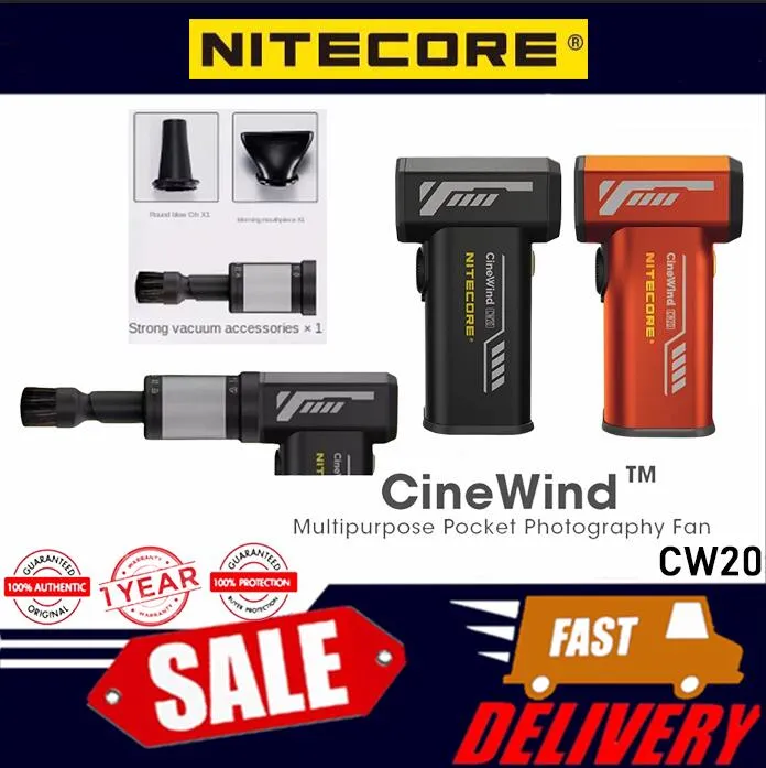 NITECORE CW20 Multi functional Pocket Photography Fan, Electric ...